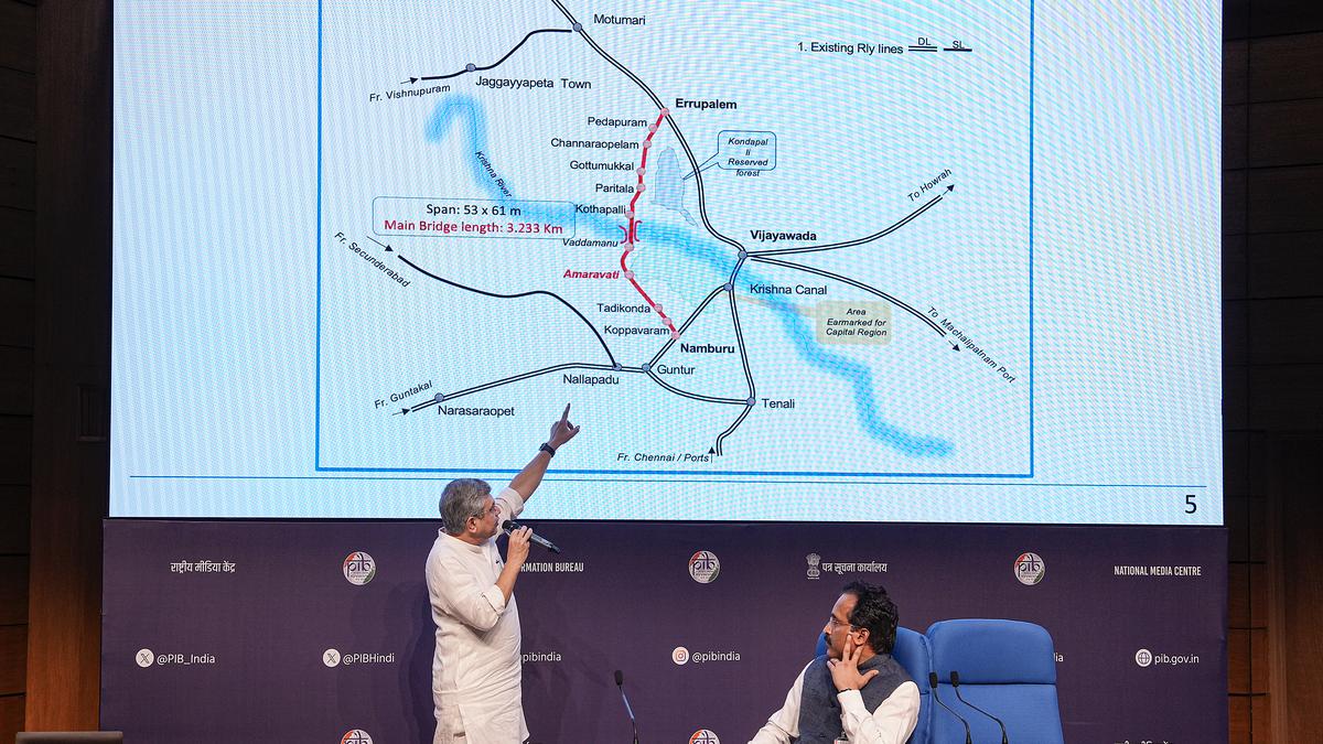 Amaravati rail line gets Central nod, to be completed in four years - The Hindu