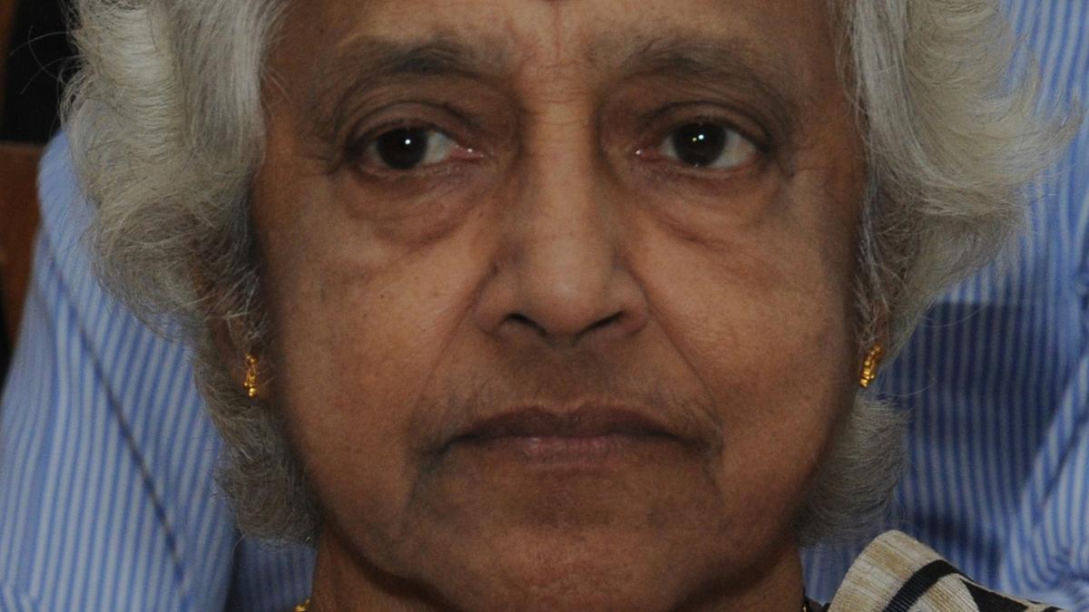 Mina Swaminthan, of M.S. Swaminathan Research Foundation, no more - The ...