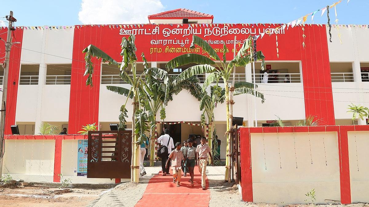 Government middle school gets new building, infrastructure - The Hindu