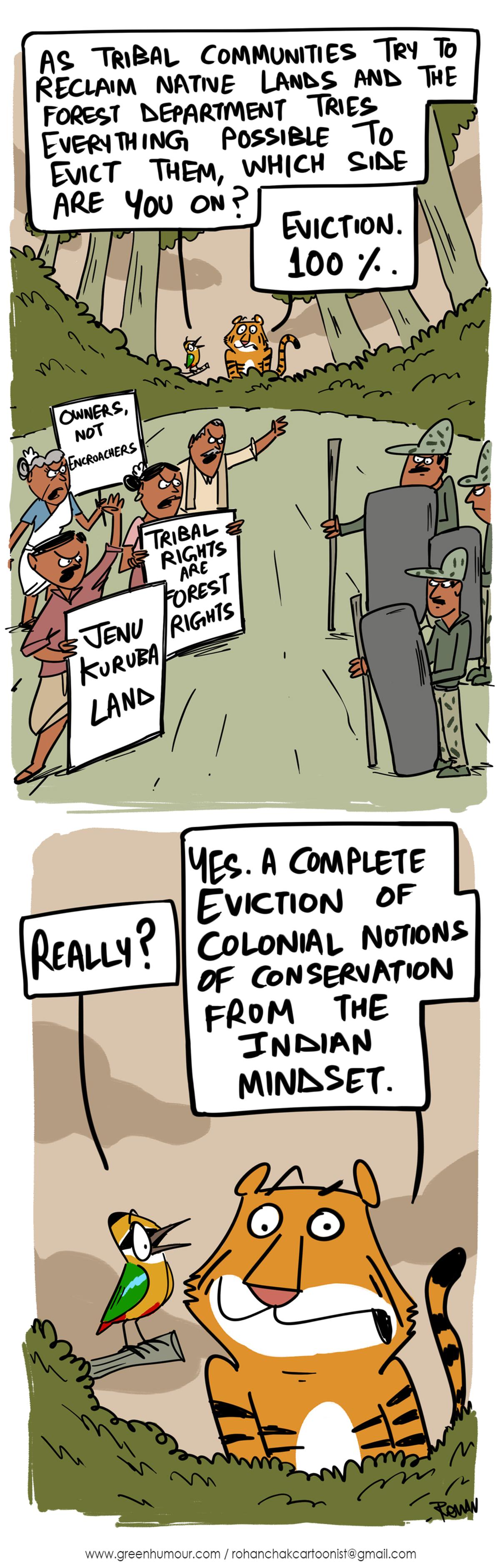 Forest rights and eviction of tribal communities | Green Humour by ...
