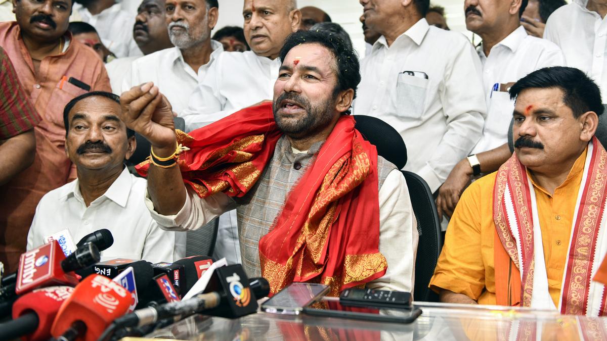 Kishan Reddy and Bandi Sanjay take charge as Central Ministers - The Hindu