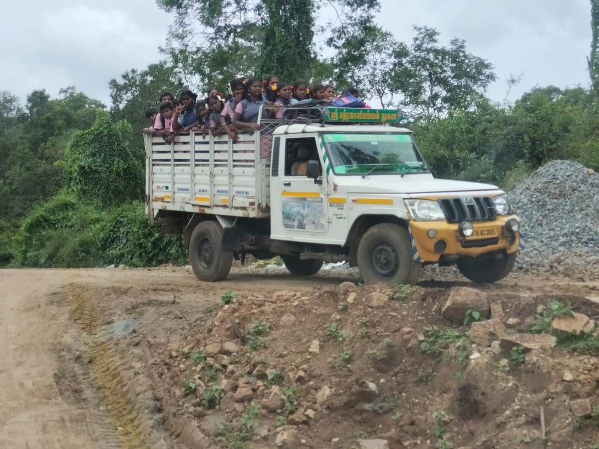 Bus service to remote hamlets disrupted due to poor roads in Bargur ...
