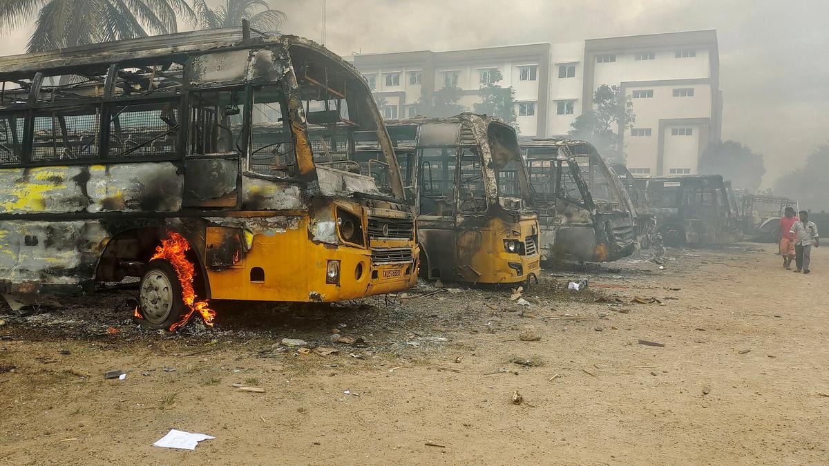 128 arrested in Kallakurichi violence case - The Hindu