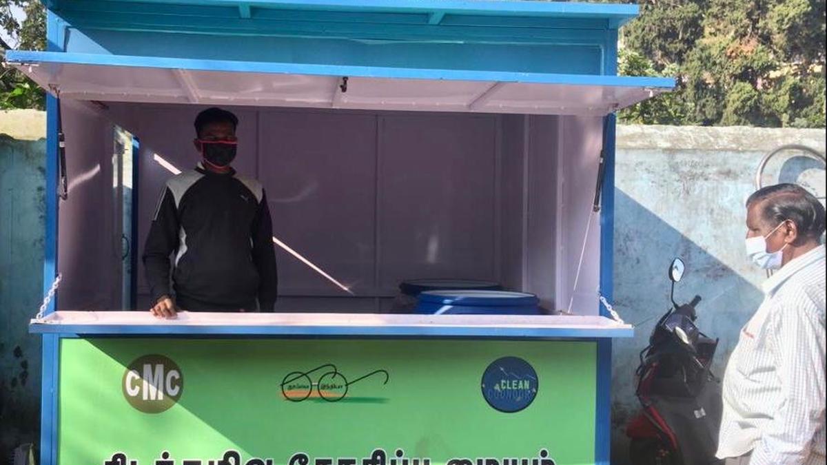 Garbage collection kiosk set up in Coonoor - The Hindu