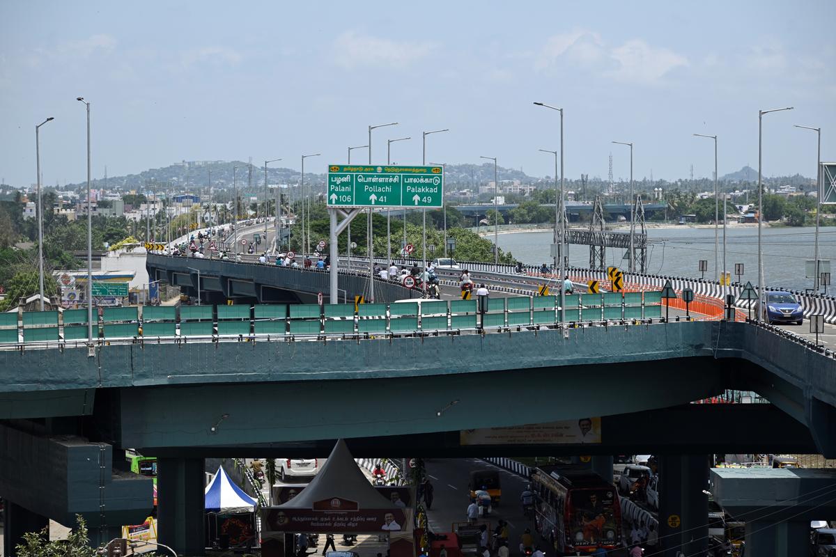 CM M.K. Stalin inaugurates Ukkadam flyover in Coimbatore - The Hindu