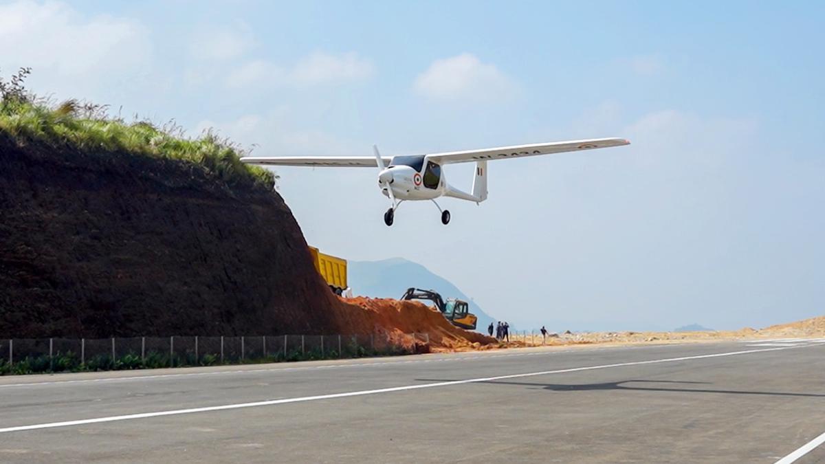 Aircraft trial run successfully completed at Sathram air strip in ...