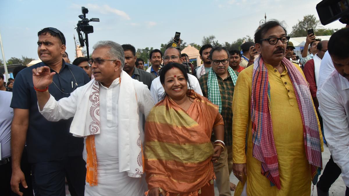 BJP’s Dilip Ghosh rejects speculations of joining TMC after meeting Bengal CM Mamata at Digha ...