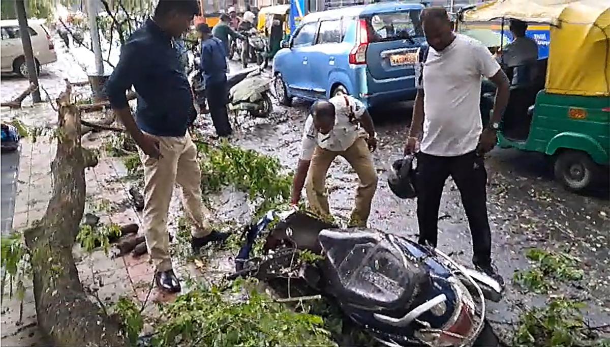 Rain brings respite; waterlogging reported in parts of city - The Hindu