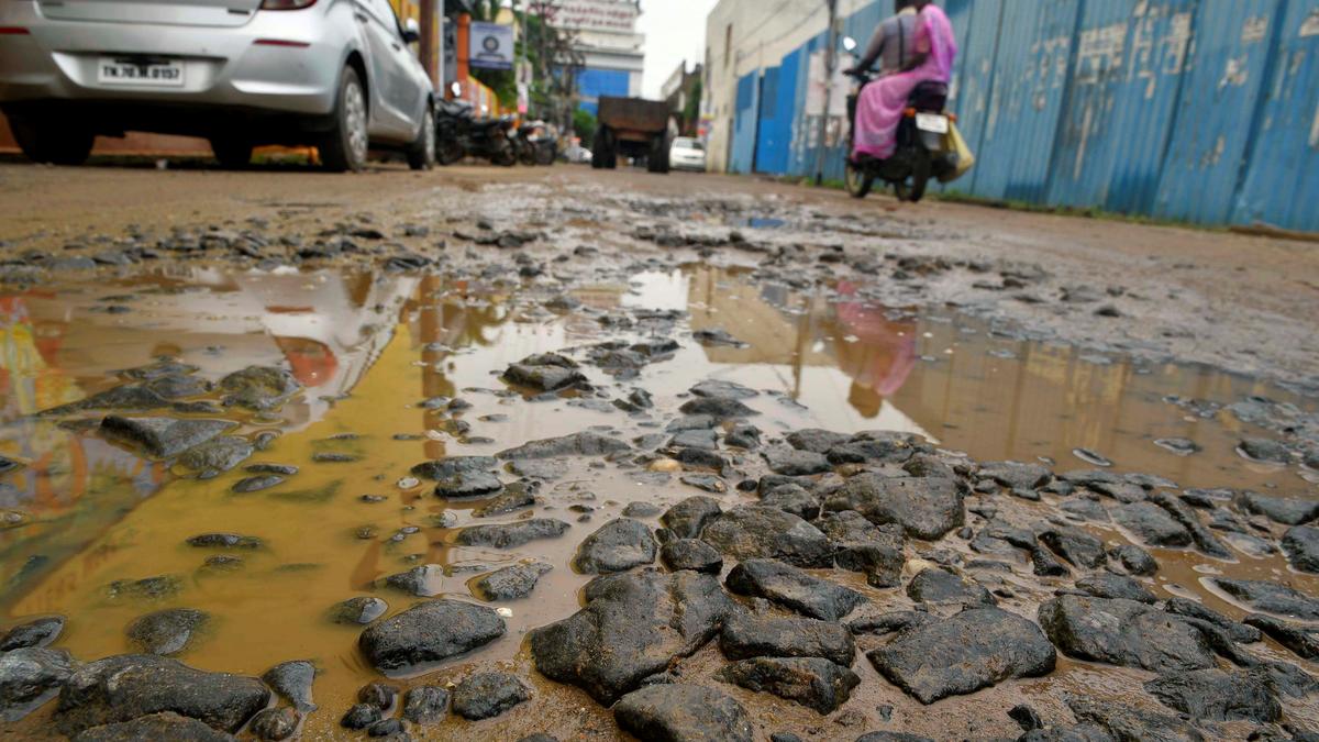 Battered interior roads irk residents in Puducherry - The Hindu