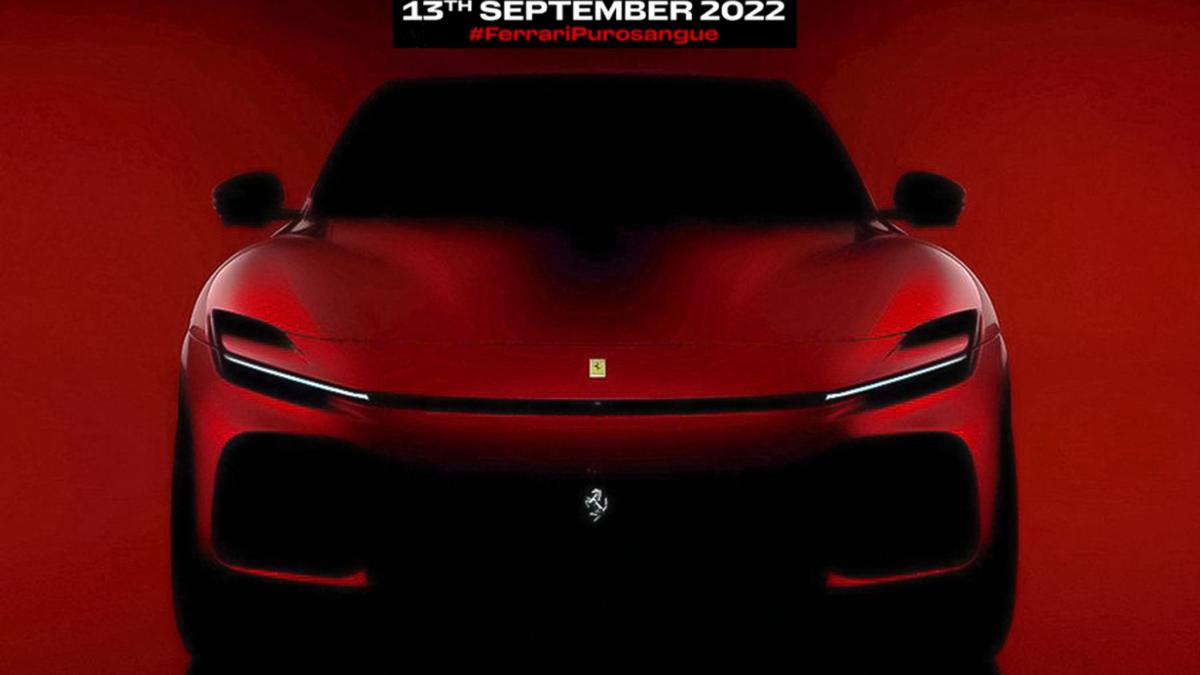 Ferrari to unveil Purosangue on September 13 - The Hindu