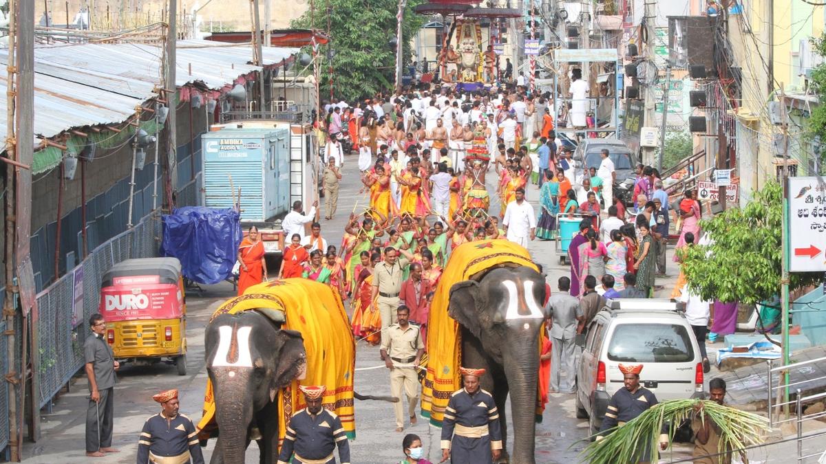 Lord Kodandarama taken on ‘Simha Vahanam’ - The Hindu