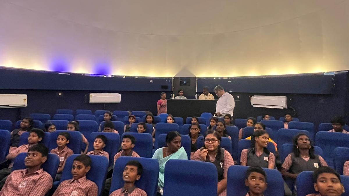 Digital planetarium set to draw astronomy fans in Tiruchi - The Hindu