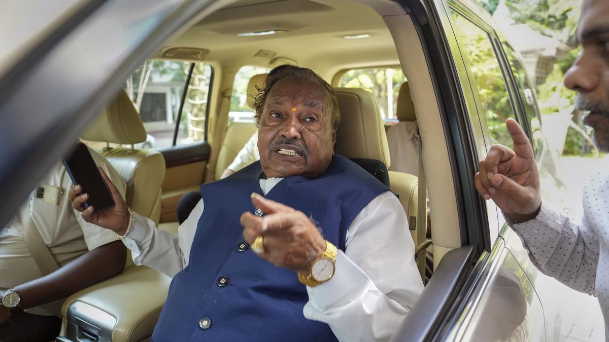 BJP’s OBC face in Karnataka K S Eshwarappa retires from poll fray - The Hindu