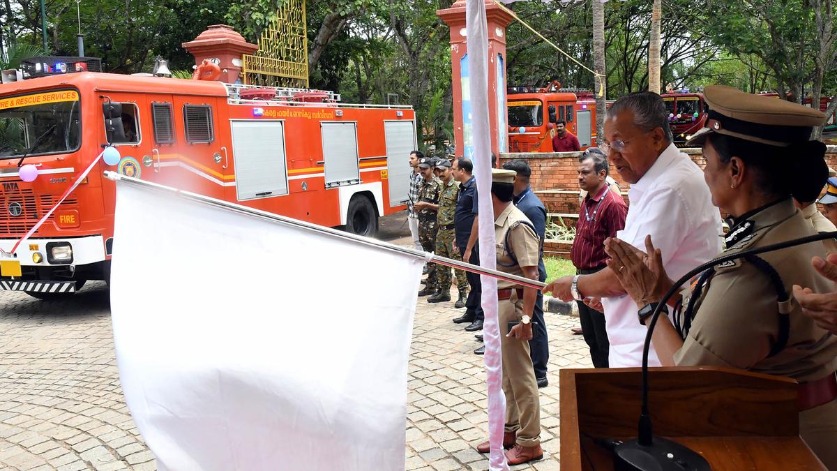 Chief Minister flags off 66 new fire-fighting vehicles - The Hindu