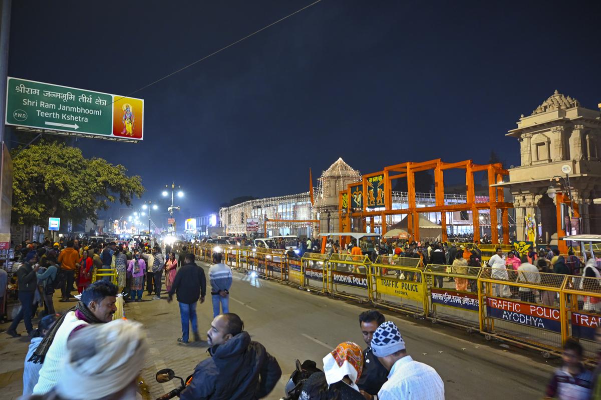 Thousands descend on Ayodhya on first anniversary of Ram temple ...