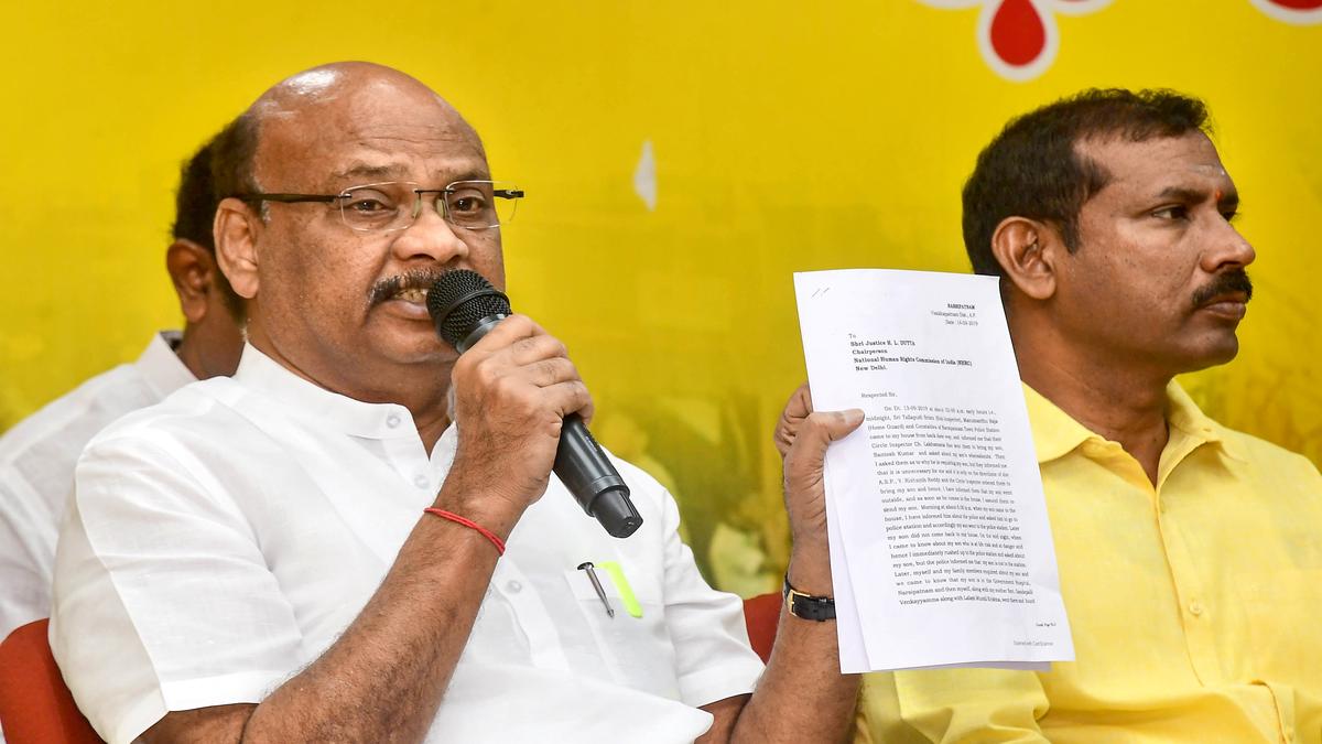 Andhra Pradesh: FIR should be booked against former ASP of Narsipatnam, demands TDP leader ...