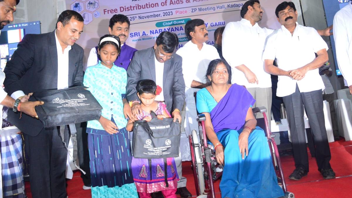 Minister launches ADIP distribution for disabled persons in Kadapa ...