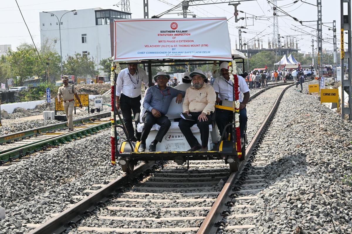 Inauguration of Velachery to St. Thomas Mount MRTS extension project ...