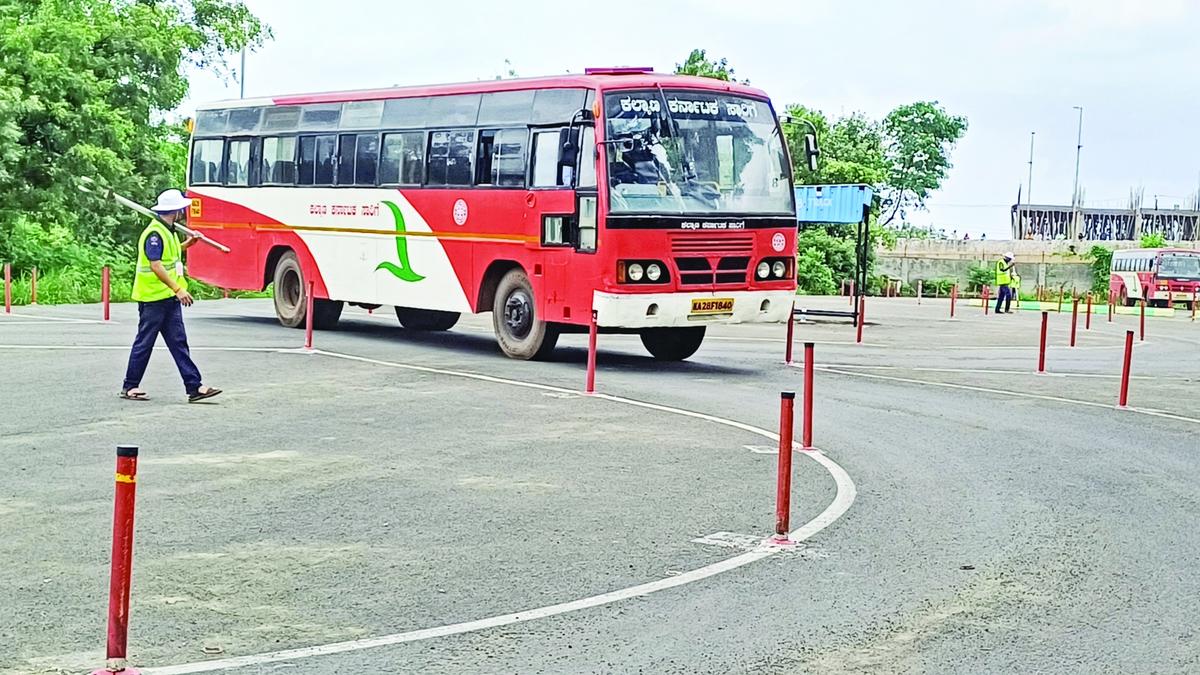 KKRTC gets automated testing track for recruiting drivers in Humnabad ...