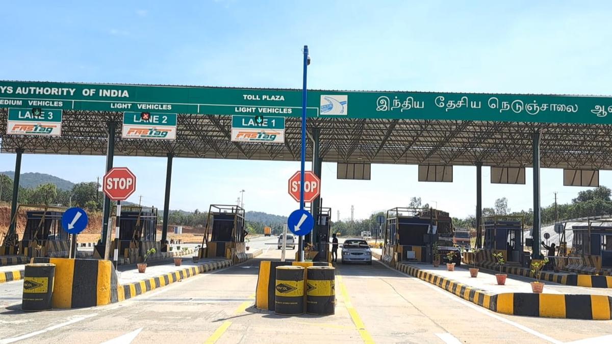 Parali Pudur toll plaza on Madurai-Natham highway becomes functional - The Hindu