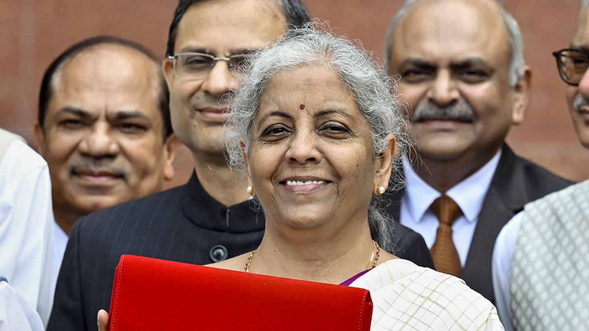 The red bahi-khata pouch makes a comeback as FM Sitharaman presents her ...