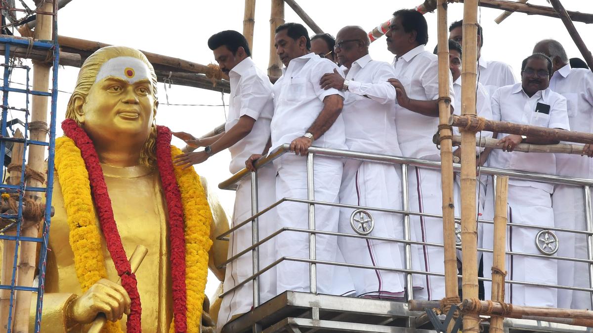 Leaders of political parties pay homage to Muthuramalinga Thevar - The ...