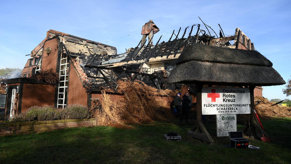 Fire destroys refugee shelter for Ukrainians in Germany - The Hindu