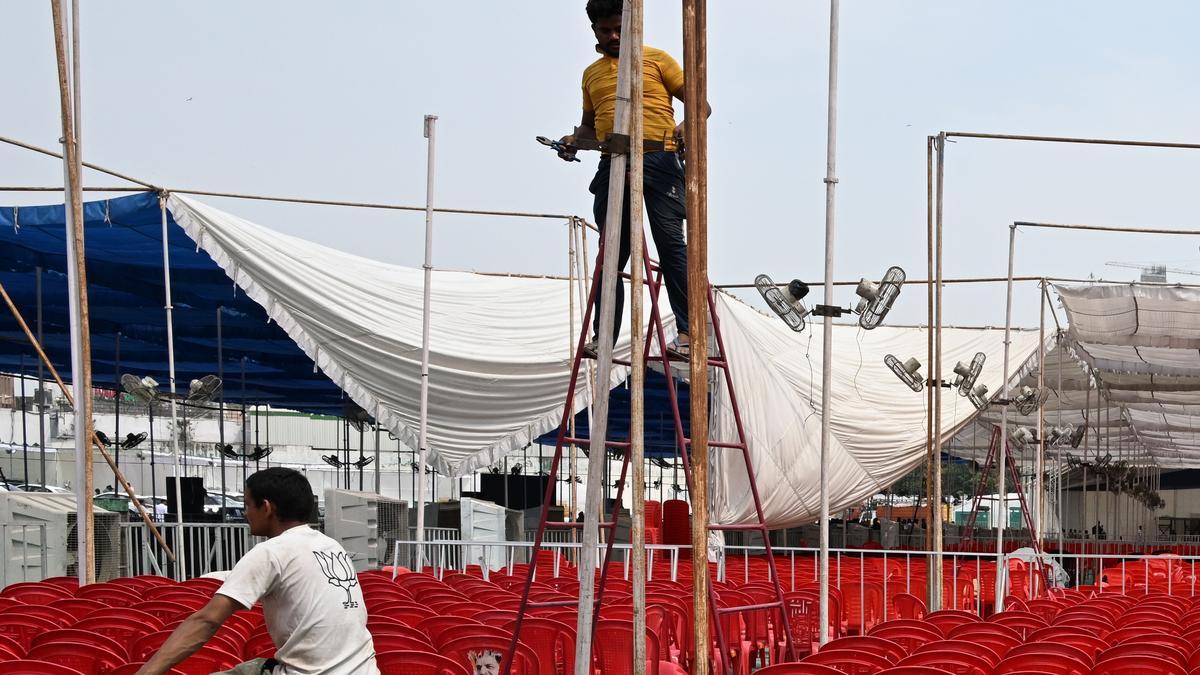 Ramlila Maidan gets final touches ahead of mega Opposition rally - The ...