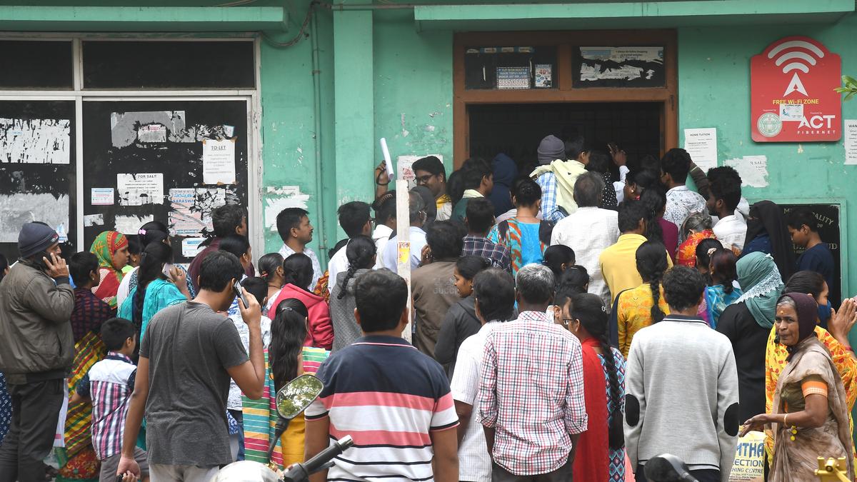 Ration card applications, a major component at Praja Palana counters ...