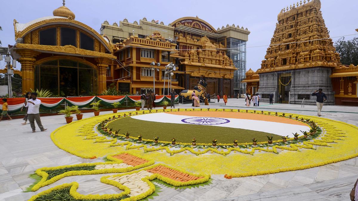 Tricolour made from foodgrains, vegetables cynosure of all eyes at ...
