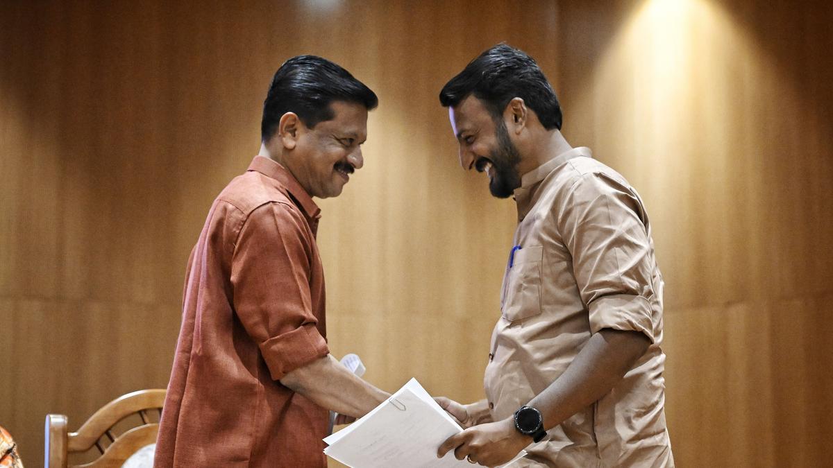 U.R. Pradeep, Rahul Mamkootathil sworn in as MLAs of Kerala Assembly - The Hindu