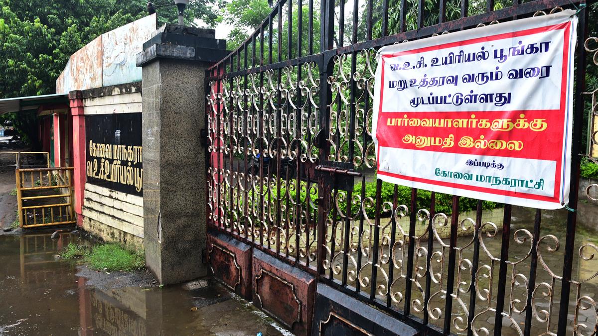 VOC Park Zoo in Coimbatore continues to face uncertain future - The Hindu