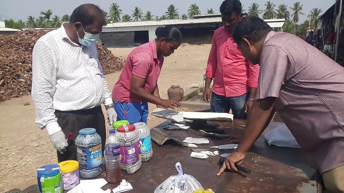 Shed in jaggery manufacturing unit set ablaze in Namakkal district ...