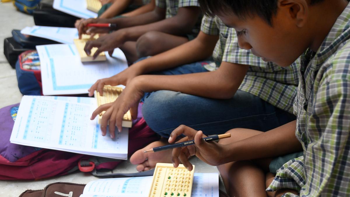 Chennai government school students begin learning Abacus-based ...