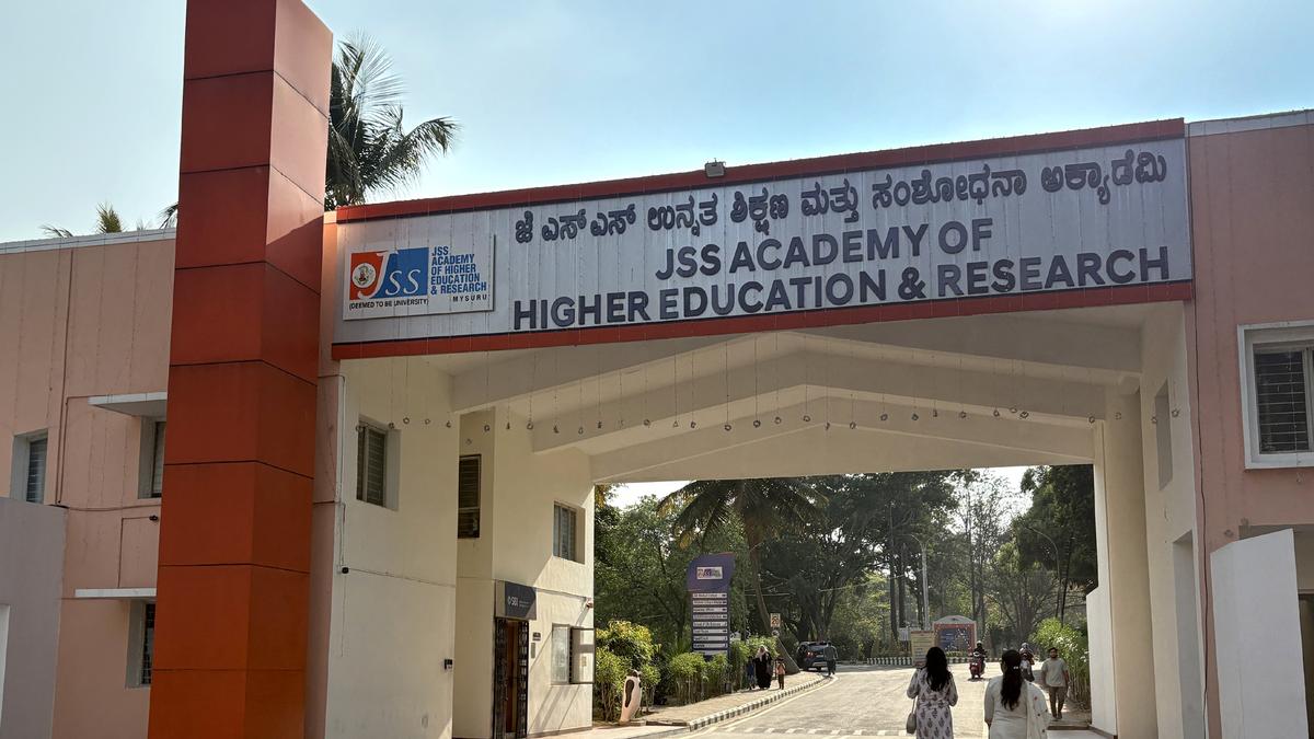 NIRF 2025: JSS AHER ranked 21st, UoM drops to 71st among varsities in the country - The Hindu