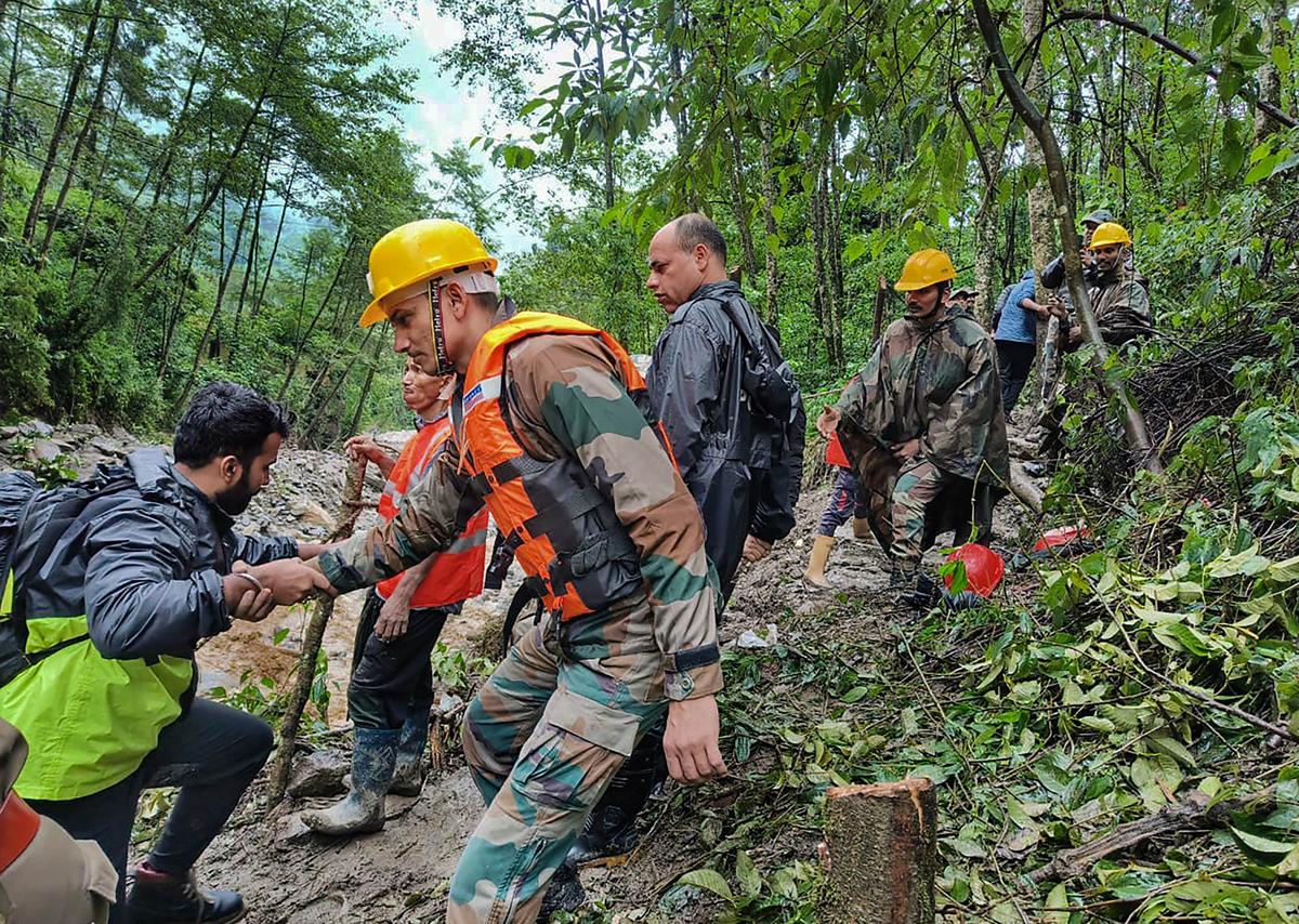 Over 2,400 stranded tourists evacuated from North Sikkim after landslip, no permit to be issued ...
