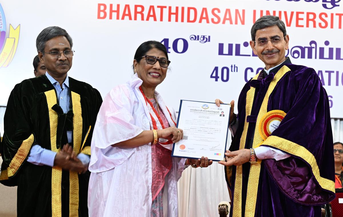 T.N. Minister Anbil Mahesh’s absence at Bharathidasan University ...
