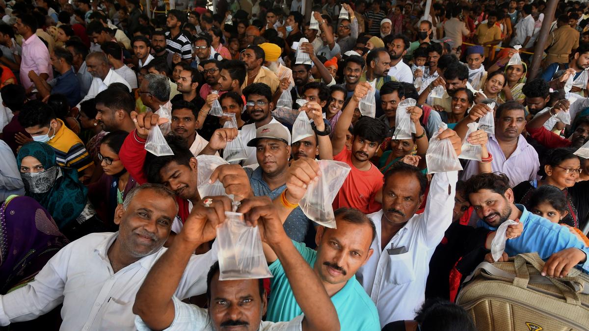 Watch | Thousands throng for fish ‘prasadam’ - The Hindu
