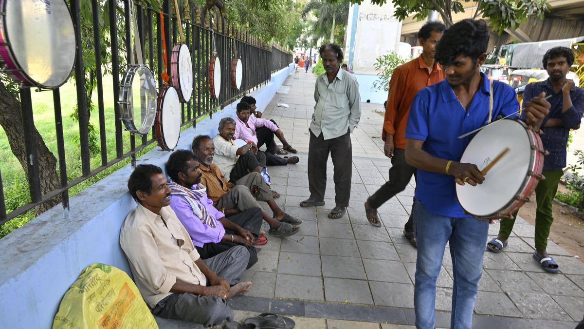 Hyderabad buzzes with religious fervour as dappu groups amplify Ganesh ...