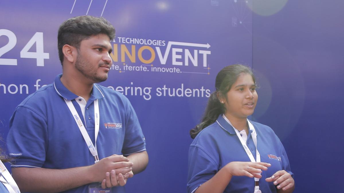 The winners of the Tata Technologies InnoVent hackathon on their ...