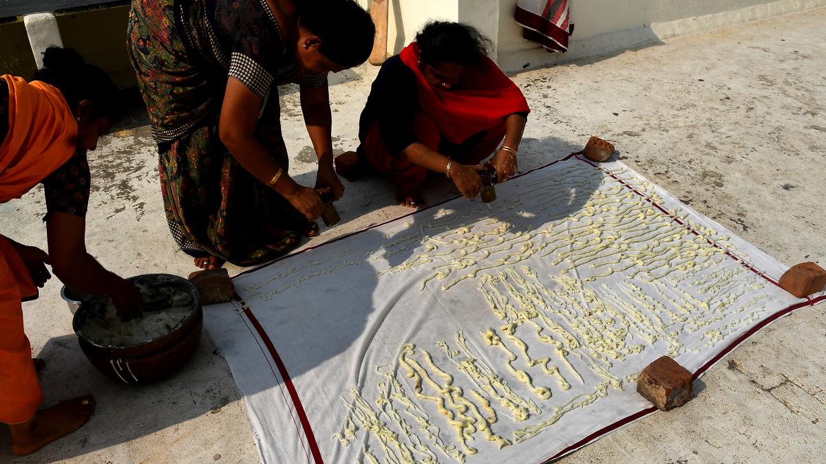 Traditional vadams are summer specials in Tamil Nadu - The Hindu