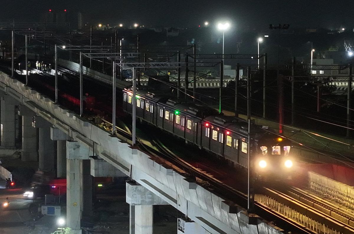 Chennai Metro Rail Limited conducts its first trial run on Phase II ...