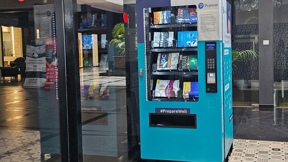 You have seen ATMs, coffee vending machines...but a book vending ...