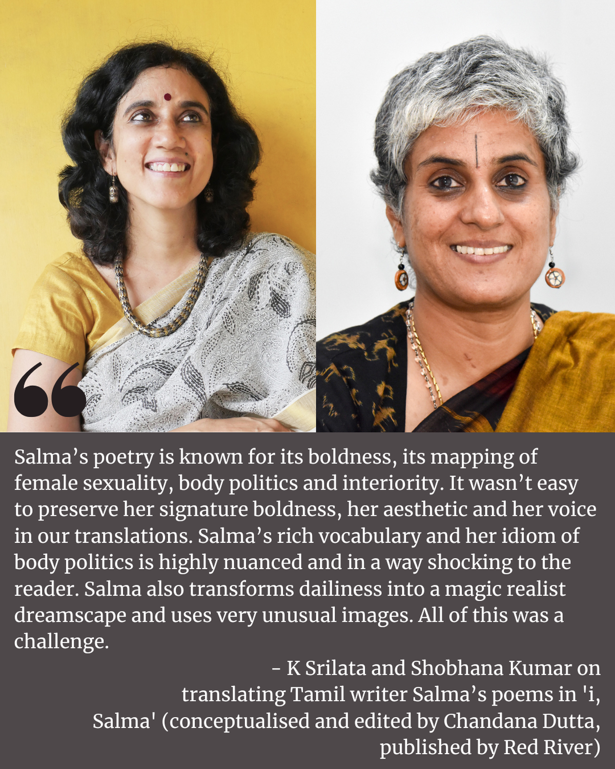Translating the poet | Excerpts from ‘i, Salma: Selected Poems ...