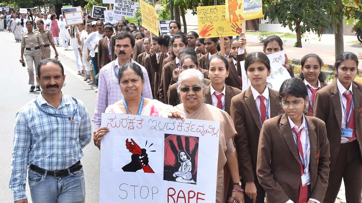 Call for stringent laws to check crimes against women - The Hindu