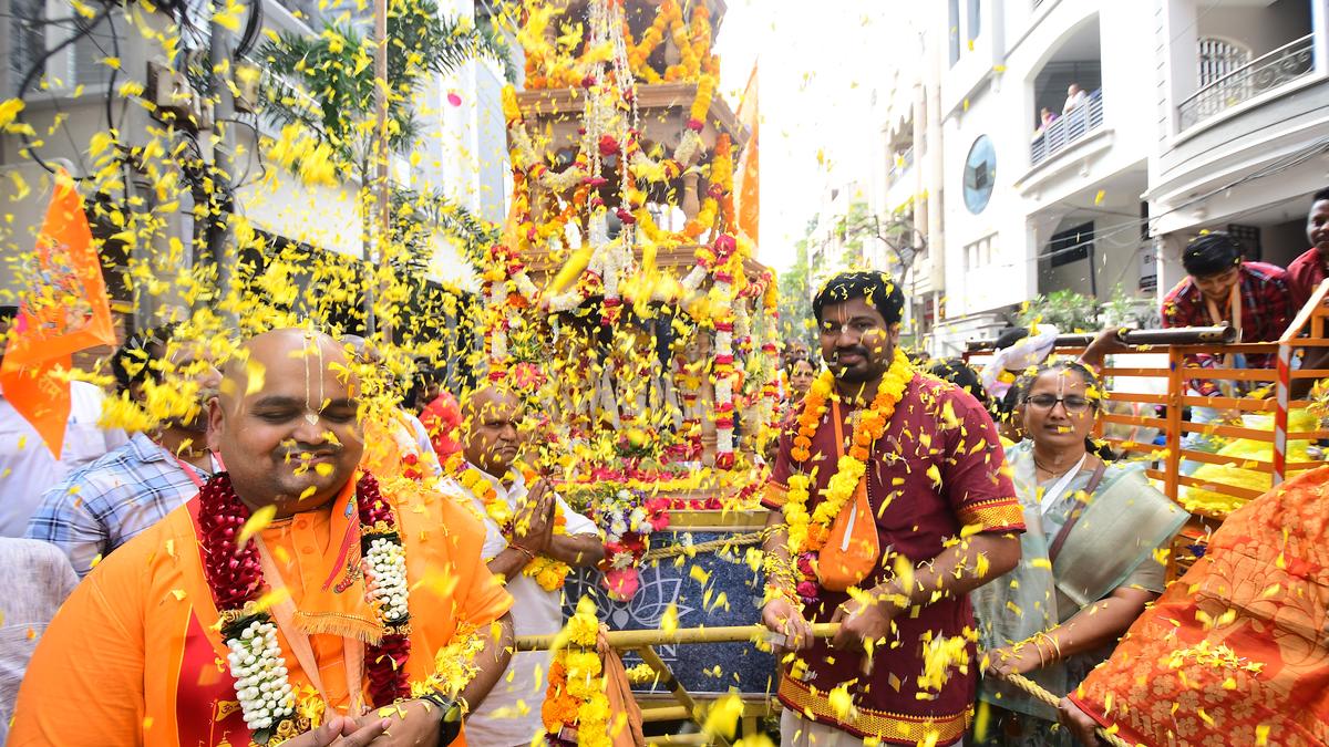 Ayodhya Ram Mandir: ISKCON organises sobha yatra - The Hindu