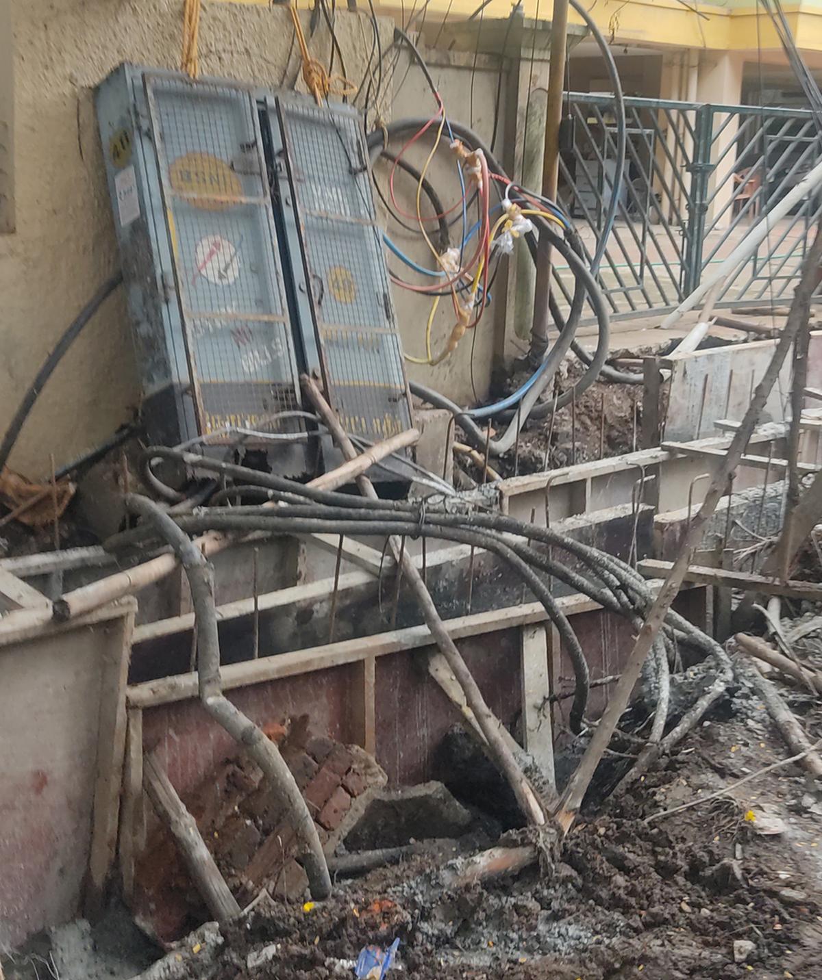 A fallen junction box here and severed cables there - The Hindu