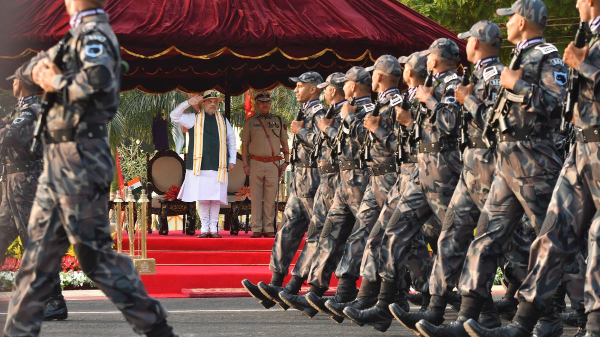 Amit Shah attends CISF raising day parade in Hyderabad - The Hindu