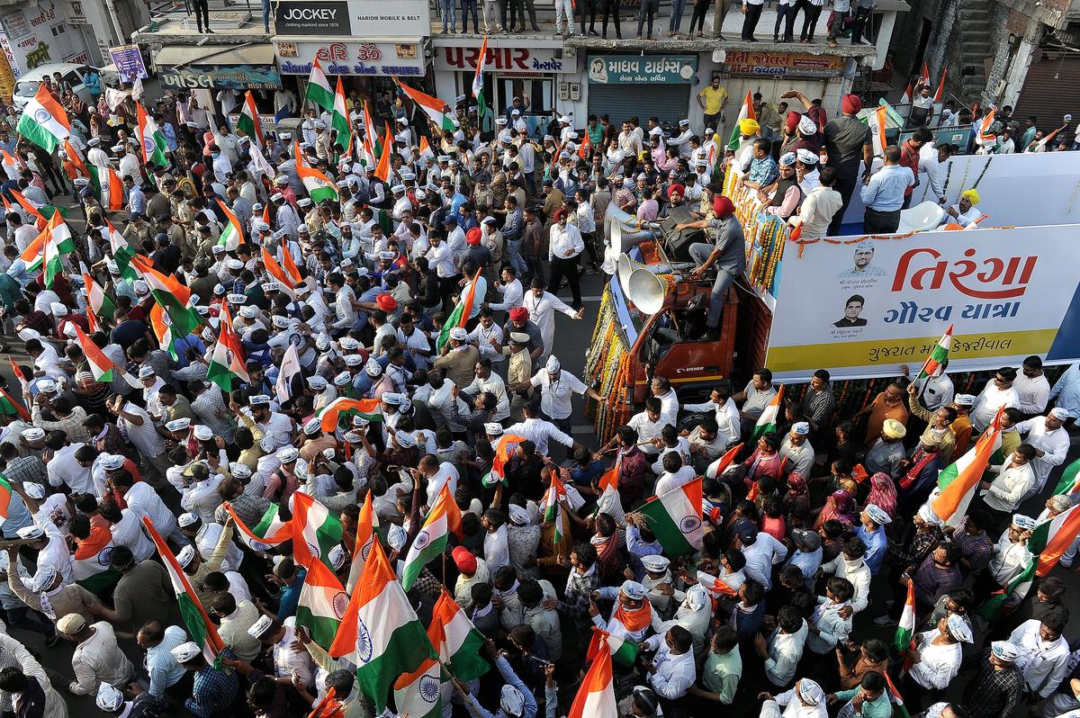 AAP focus on Patidars in marginal seats in Saurashtra, Surat - The Hindu