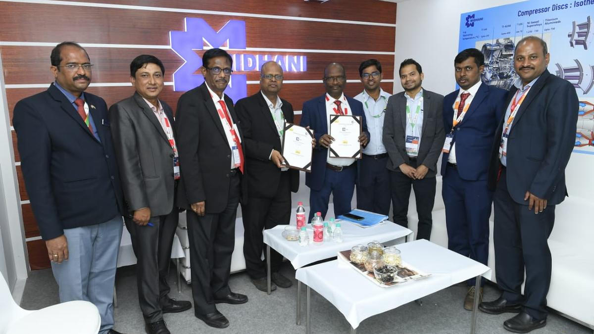 MIDHANI unveiled three new products at Aero India 2025 - The Hindu